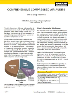 Comprehensive Compressed Air Audits: The 5-Step Process | Processing ...