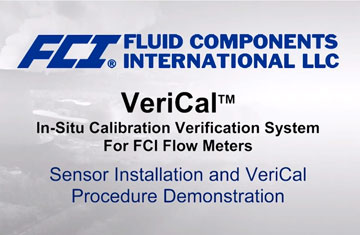 FCI VeriCal In-Situ Calibration Sensor Installation and VeriCal ...