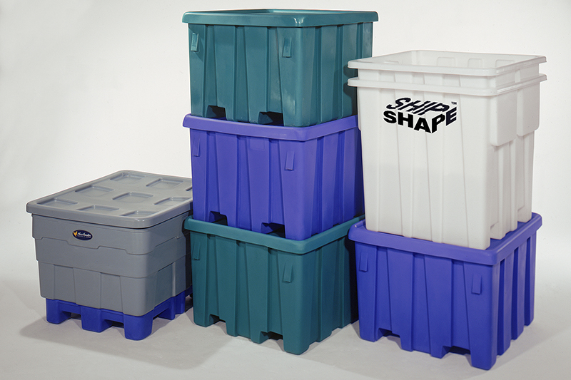 Royal blue top color for material handling containers | Processing Magazine
