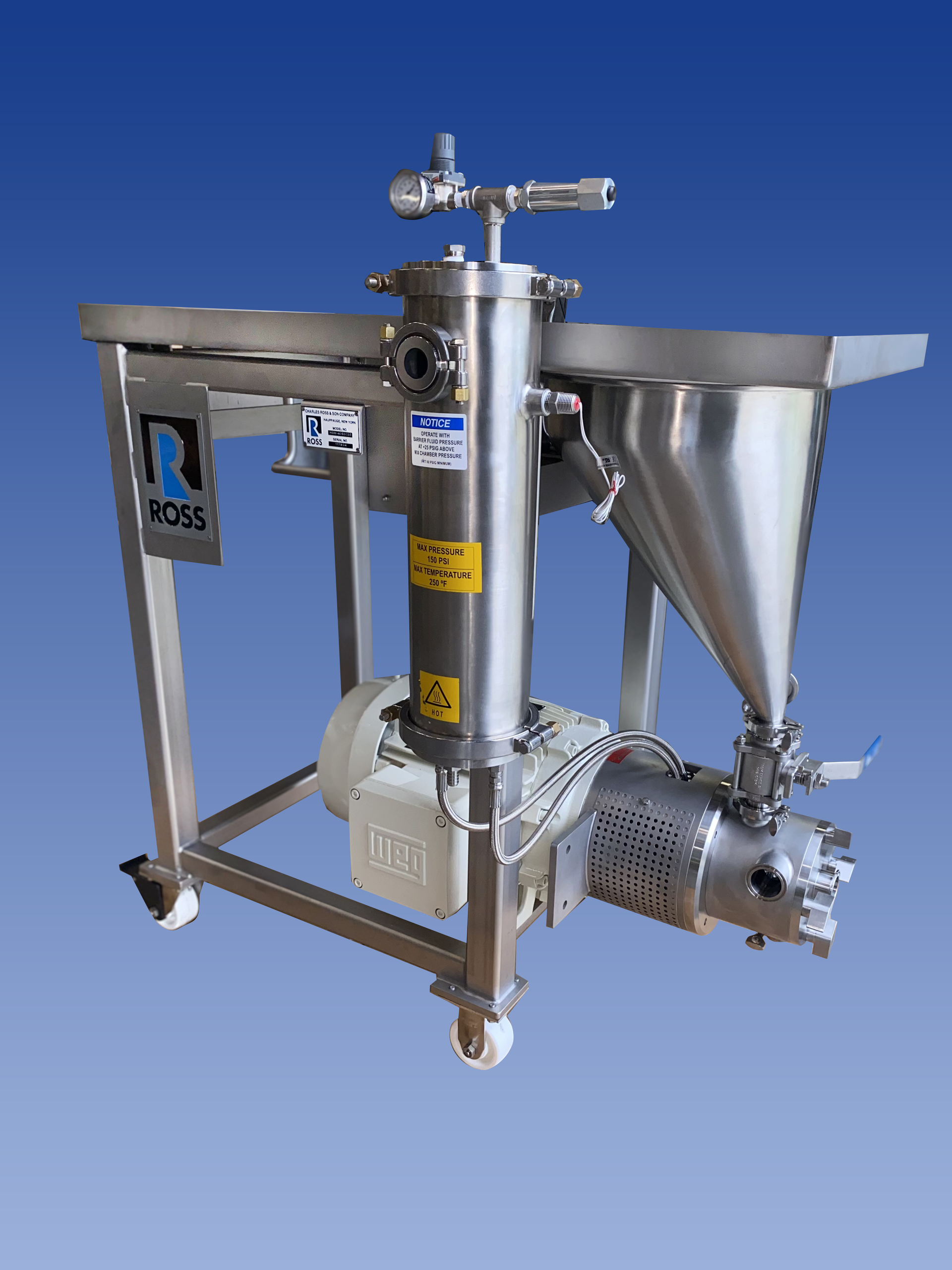 Inline high shear mixer with solids/liquid injection manifold ...